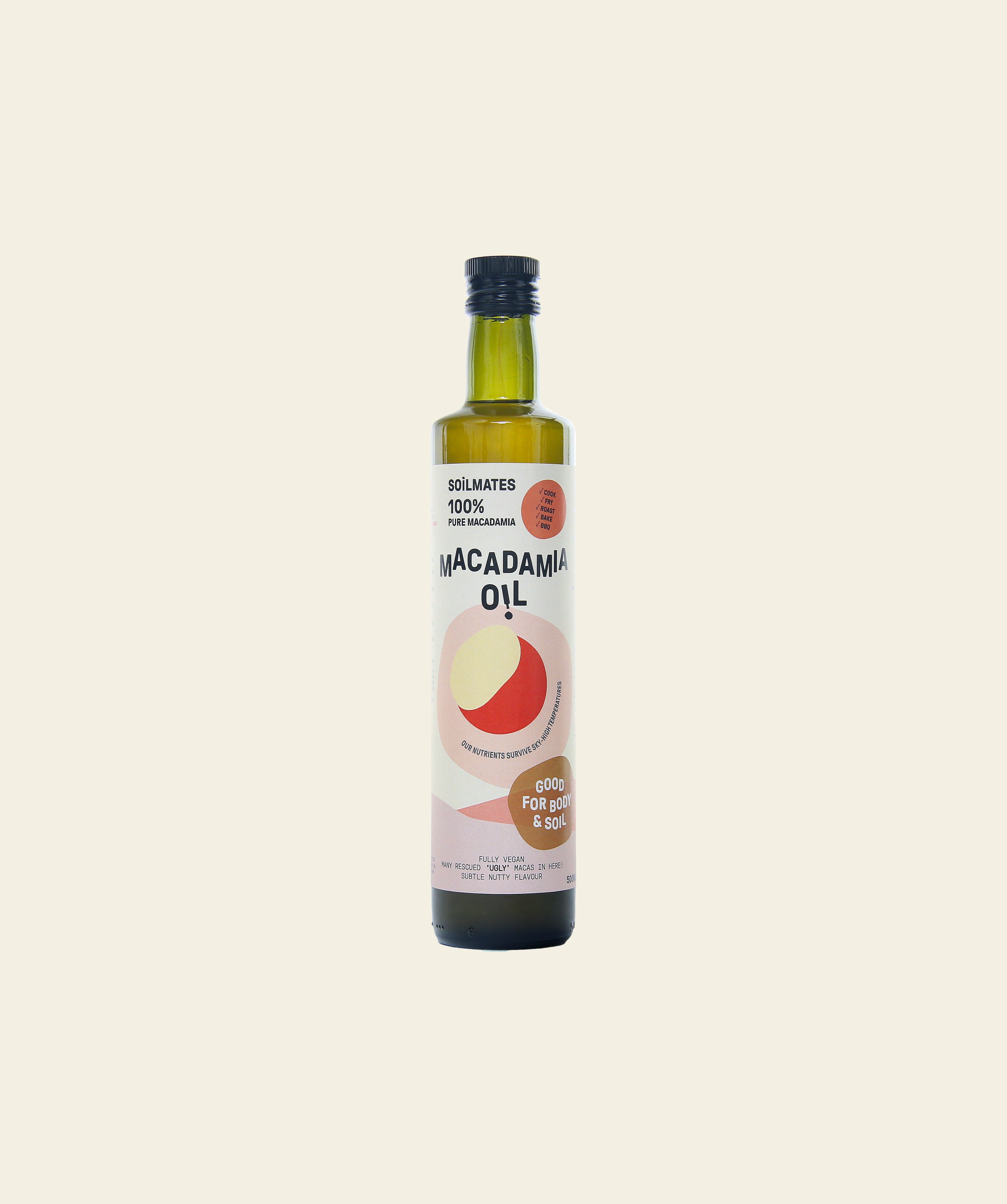 Pure Macadamia Oil for Cooking & Baking - 500ML - Soilmates